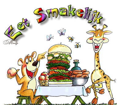 eet smakelijk+giraf+beer.gif Afbeelding