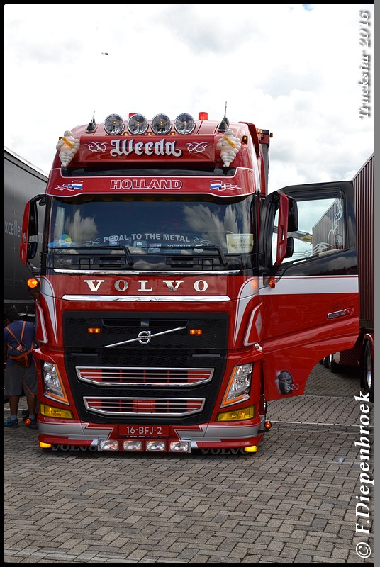 16-BFJ-2 Volvo FH4 Weeda-BorderMaker.jpg Picture - Truckstar 2016
