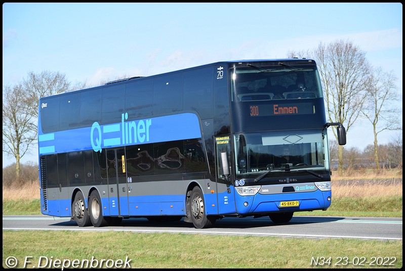 45-BKD-7 van Hool Qliner-BorderMaker.jpg Picture - Rijdende auto's 2022